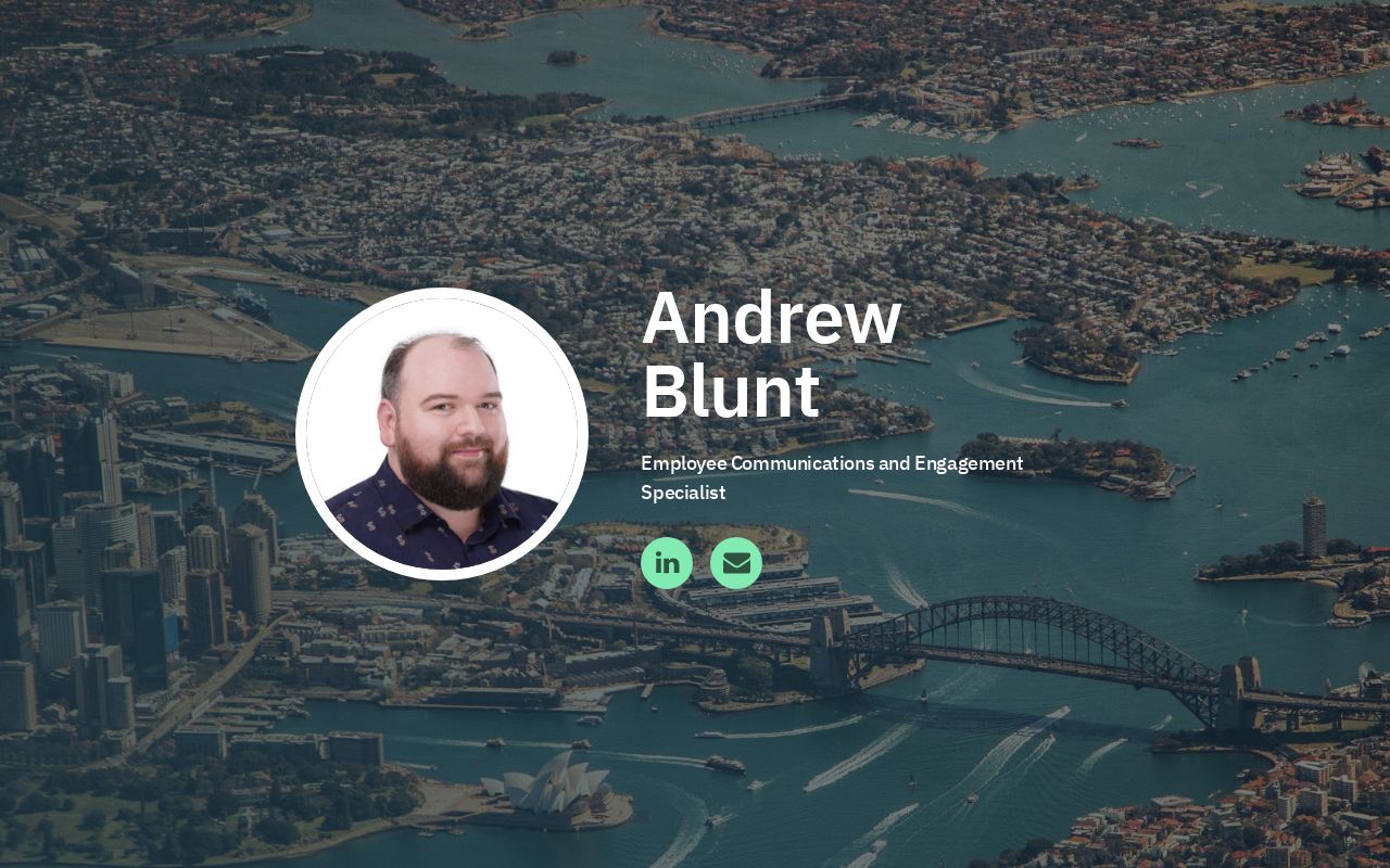 Andrew Blunt - Communications Specialist